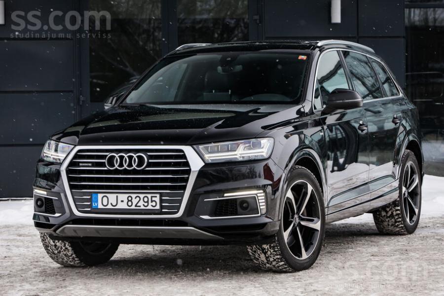 Black Audi Q7 2016 in Riga, with an engine capacity of 3.00 L and mileage of 235 thousand km for 29900 €, photo 1 on AUTOMOTO.COM.LV