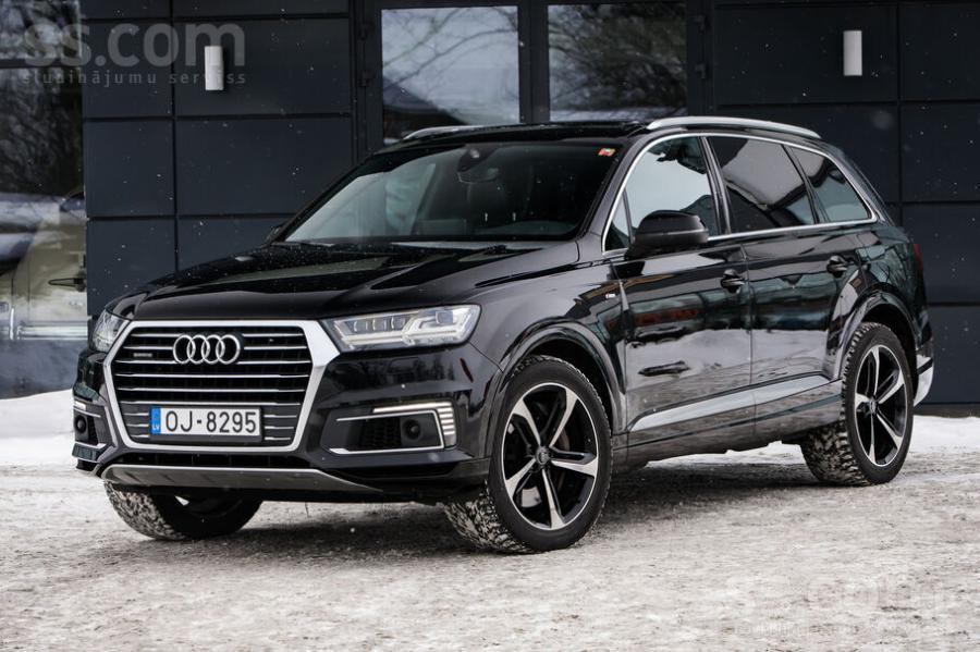 Black Audi Q7 2016 in Riga, with an engine capacity of 3.00 L and mileage of 235 thousand km for 29900 €, photo 2 on AUTOMOTO.COM.LV