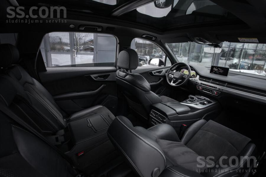 Black Audi Q7 2016 in Riga, with an engine capacity of 3.00 L and mileage of 235 thousand km for 29900 €, photo 19 on AUTOMOTO.COM.LV