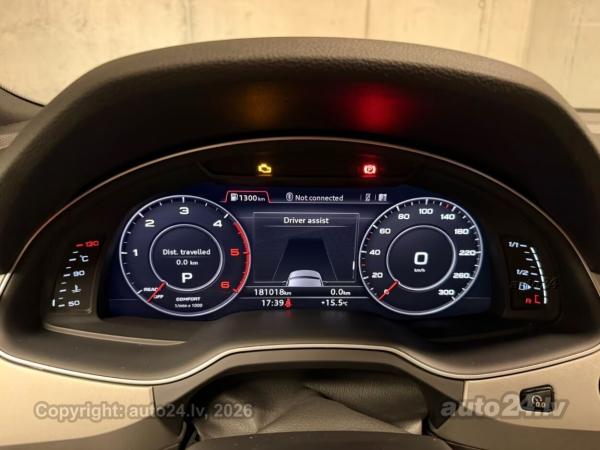 Black Audi Q7 2016 in Tallinn, with an engine capacity of 3.00 L and mileage of 181 thousand km for 27900 €, photo 11 on AUTOMOTO.COM.LV