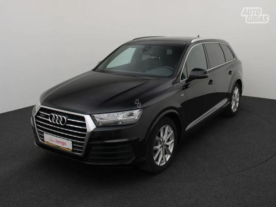 Black Audi Q7 2016 in Vilnius, with an engine capacity of 3.00 L and mileage of 233 thousand km for 25499 €, photo 1 on AUTOMOTO.COM.LV