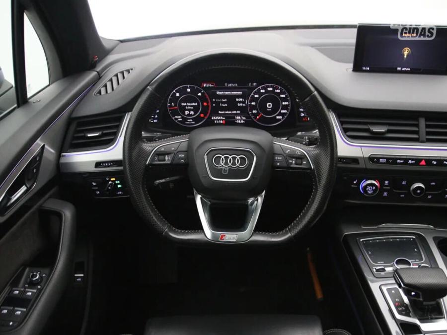 Black Audi Q7 2016 in Vilnius, with an engine capacity of 3.00 L and mileage of 233 thousand km for 25499 €, photo 19 on AUTOMOTO.COM.LV