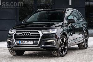 Black Audi Q7 2016 in Riga, with an engine capacity of 3.00 L and mileage of 235 thousand km for 26999 €, photo  on AUTOMOTO.COM.LV