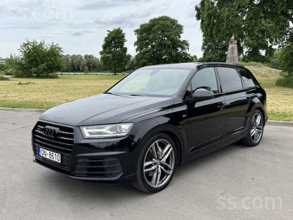 Black Audi Q7 2016 in Riga, with an engine capacity of 3.00 L and mileage of 0 thousand km for 19990 €, photo 1 on AUTOMOTO.COM.LV