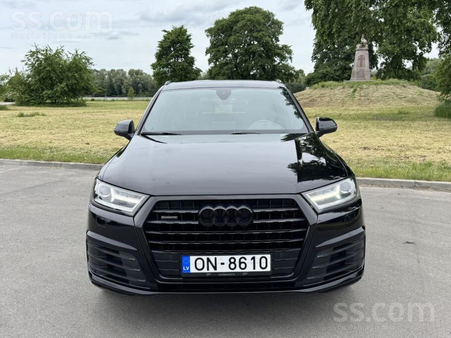 Black Audi Q7 2016 in Riga, with an engine capacity of 3.00 L and mileage of 0 thousand km for 19990 €, photo 3 on AUTOMOTO.COM.LV