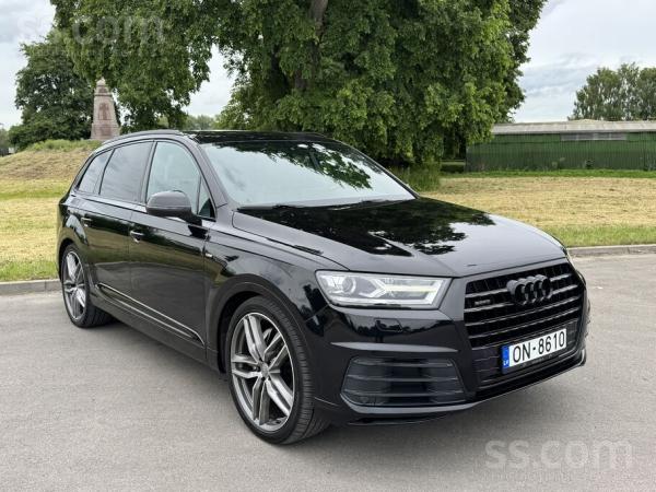 Black Audi Q7 2016 in Riga, with an engine capacity of 3.00 L and mileage of 0 thousand km for 19990 €, photo 3 on AUTOMOTO.COM.LV