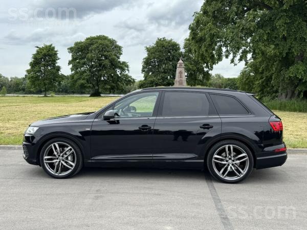Black Audi Q7 2016 in Riga, with an engine capacity of 3.00 L and mileage of 0 thousand km for 19990 €, photo 6 on AUTOMOTO.COM.LV