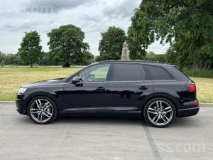 Black Audi Q7 2016 in Riga, with an engine capacity of 3.00 L and mileage of 0 thousand km for 19990 €, photo 7 on AUTOMOTO.COM.LV