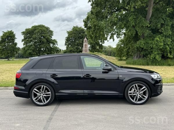 Black Audi Q7 2016 in Riga, with an engine capacity of 3.00 L and mileage of 0 thousand km for 19990 €, photo 7 on AUTOMOTO.COM.LV