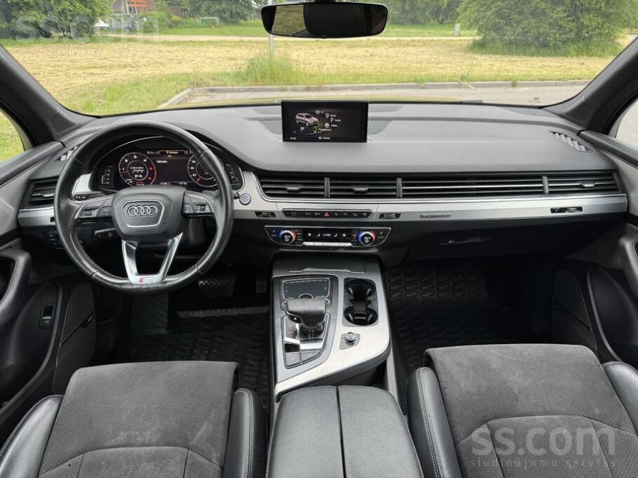 Black Audi Q7 2016 in Riga, with an engine capacity of 3.00 L and mileage of 0 thousand km for 19990 €, photo 16 on AUTOMOTO.COM.LV