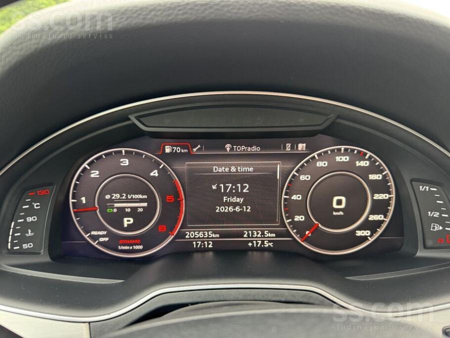 Black Audi Q7 2016 in Riga, with an engine capacity of 3.00 L and mileage of 0 thousand km for 19990 €, photo 20 on AUTOMOTO.COM.LV