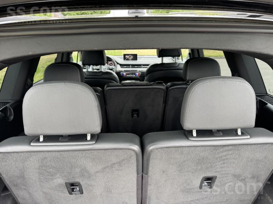 Black Audi Q7 2016 in Riga, with an engine capacity of 3.00 L and mileage of 0 thousand km for 19990 €, photo 27 on AUTOMOTO.COM.LV