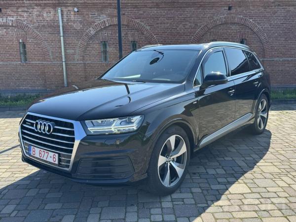 Black Audi Q7 2016 in Daugavpils, with an engine capacity of 3.00 L and mileage of 0 thousand km for 27000 €, photo 3 on AUTOMOTO.COM.LV