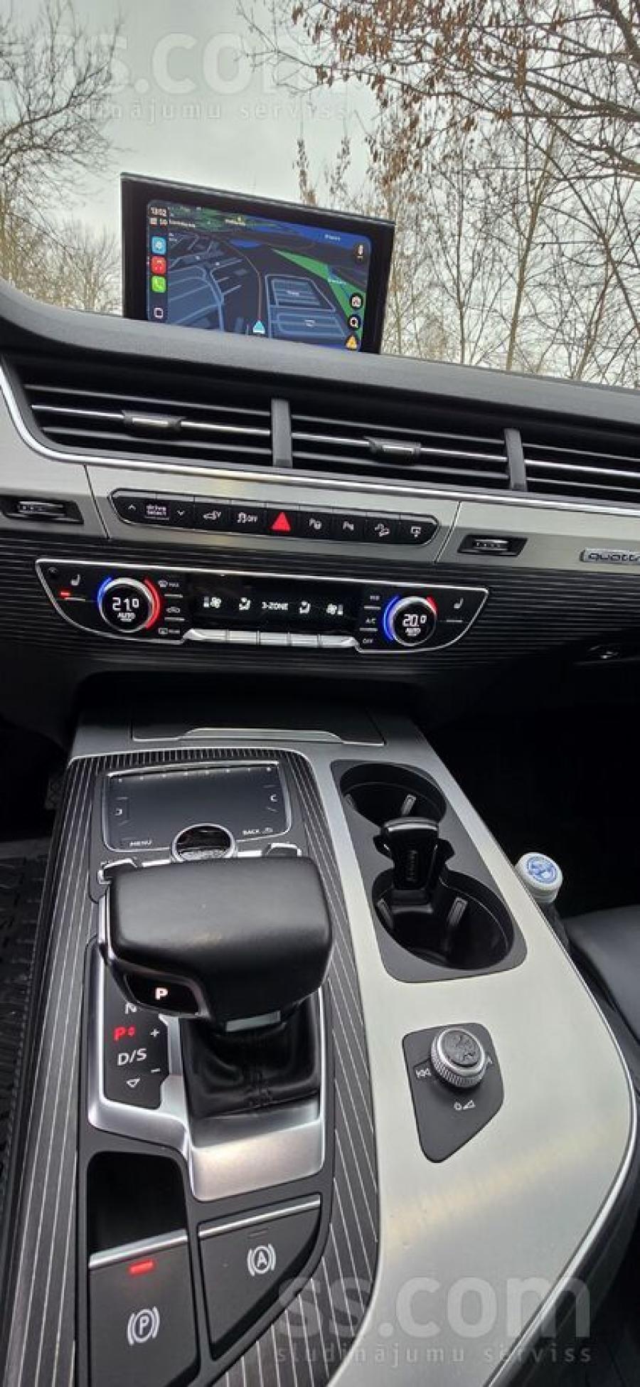Black Audi Q7 2016 in Riga, with an engine capacity of 3.00 L and mileage of 255 thousand km for 29900 €, photo 30 on AUTOMOTO.COM.LV