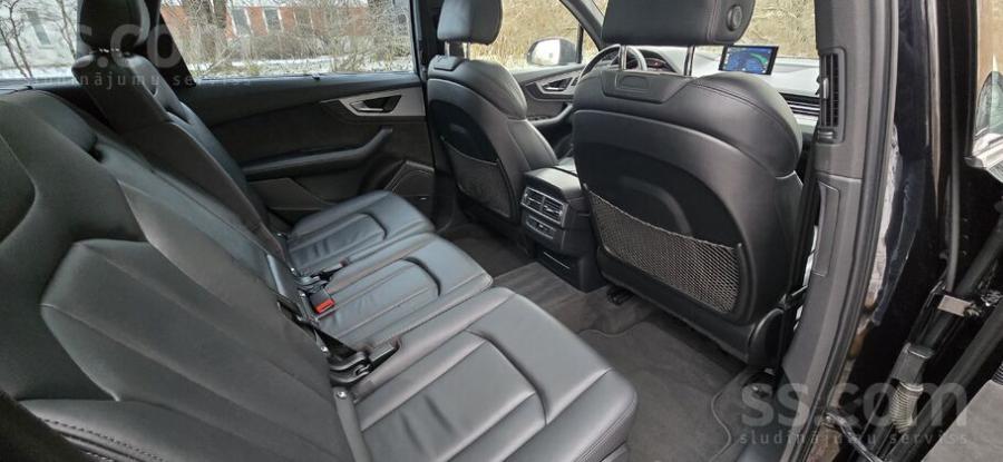 Black Audi Q7 2016 in Riga, with an engine capacity of 3.00 L and mileage of 255 thousand km for 29900 €, photo 36 on AUTOMOTO.COM.LV