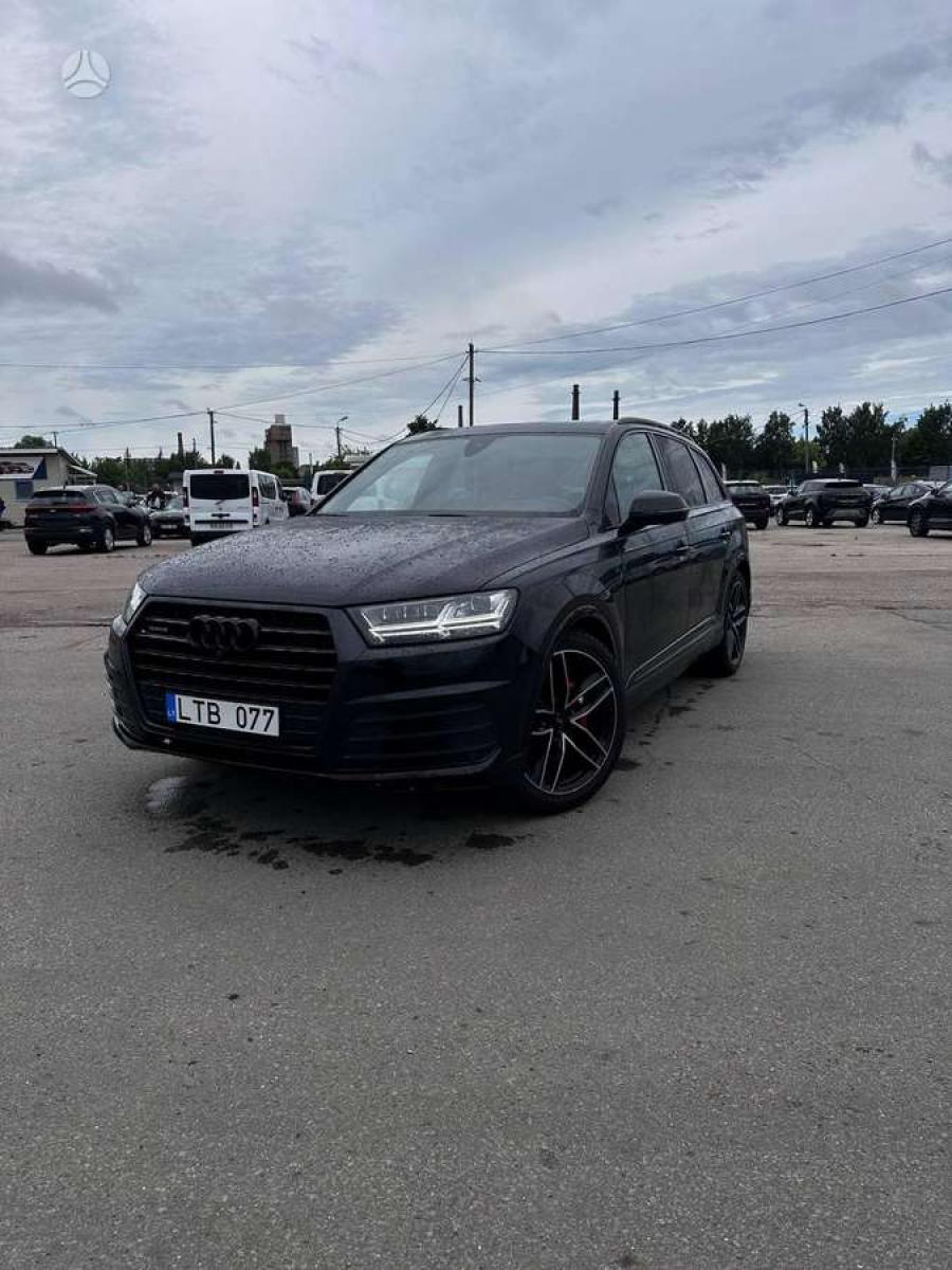 Melns Audi Q7 2016 Panevēža, ar dzinēja tilpumu 2.97 L un nobraukumu 294 tūkst. km par 25000 €, foto 1 vietnē AUTOMOTO.COM.LV