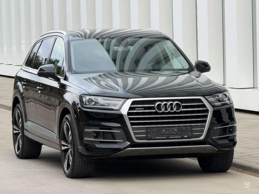 Black Audi Q7 2016 in Vilnius, with an engine capacity of 3.00 L and mileage of 325 thousand km for 18290 €, photo 29 on AUTOMOTO.COM.LV