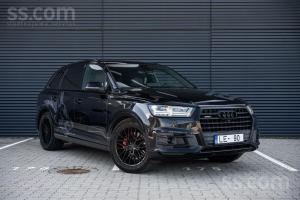 Melns Audi Q7 2016 Rīga, ar dzinēja tilpumu 3.00 L un nobraukumu 290 tūkst. km par 22490 €, foto  vietnē AUTOMOTO.COM.LV