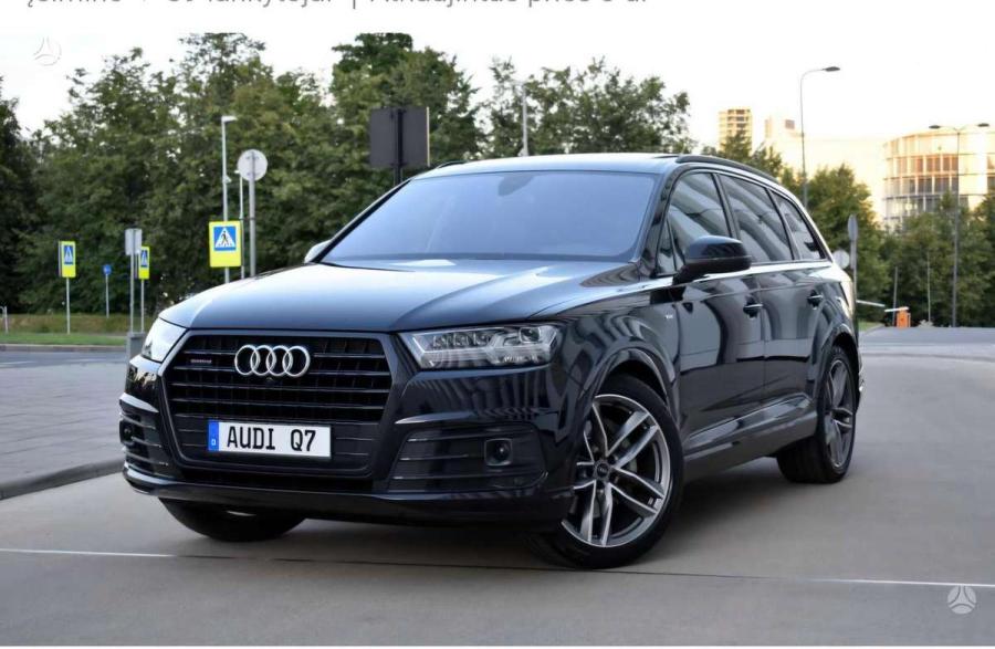 Melns Audi Q7 2016 Viļņa, ar dzinēja tilpumu 2.97 L un nobraukumu 253 tūkst. km par 24000 €, foto 1 vietnē AUTOMOTO.COM.LV