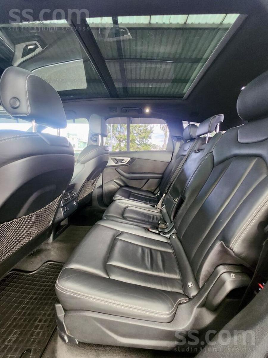 Black Audi Q7 2016 in Riga, with an engine capacity of 3.00 L and mileage of 192 thousand km for 16900 €, photo 9 on AUTOMOTO.COM.LV