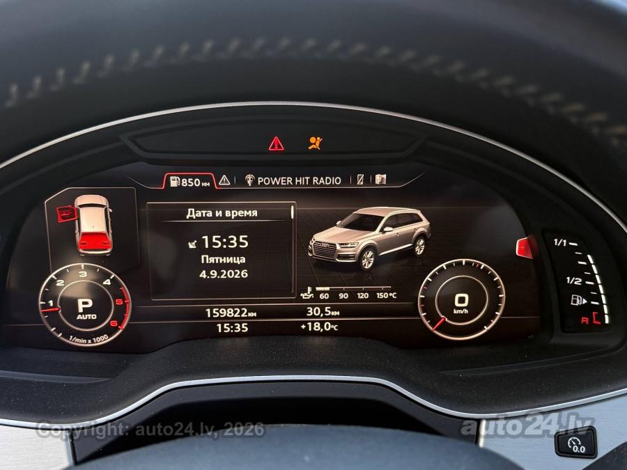 Черный Ауди Ку 7 2016 в Таллин, объемом двигателя 3.00 л и пробегом 160 тыс. км за 15599 €, фото 9 на AUTOMOTO.COM.LV