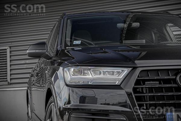 Black Audi Q7 2017 in Riga, with an engine capacity of 3.00 L and mileage of 224 thousand km for 26990 €, photo 5 on AUTOMOTO.COM.LV