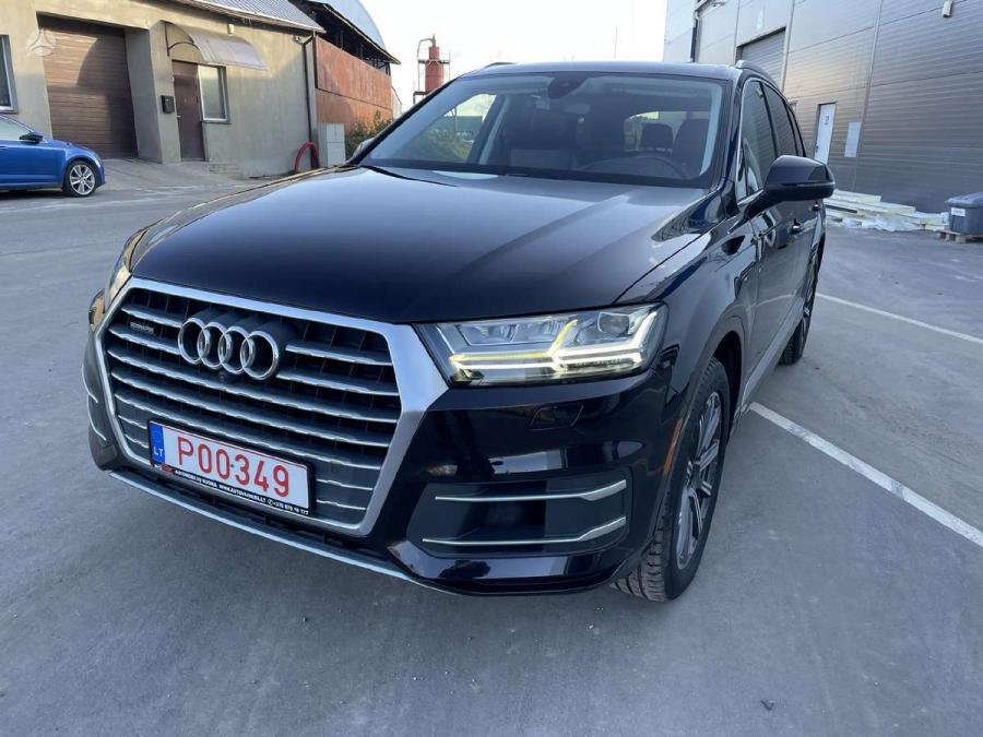 Black Audi Q7 2017 in Vilnius, with an engine capacity of 3.00 L and mileage of 140 thousand km for 22999 €, photo 2 on AUTOMOTO.COM.LV