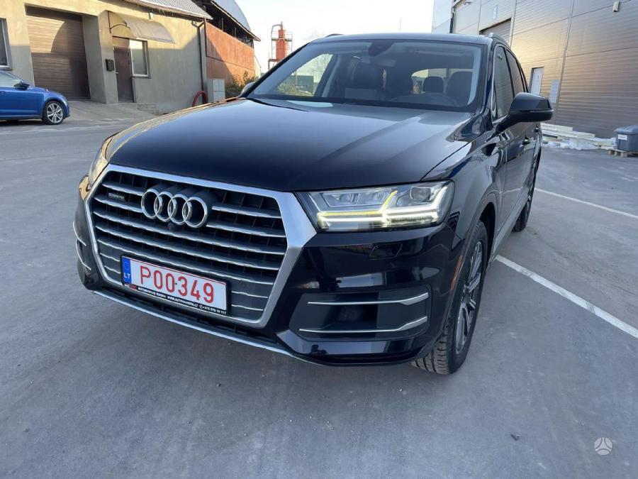 Black Audi Q7 2017 in Vilnius, with an engine capacity of 3.00 L and mileage of 140 thousand km for 22999 €, photo 13 on AUTOMOTO.COM.LV