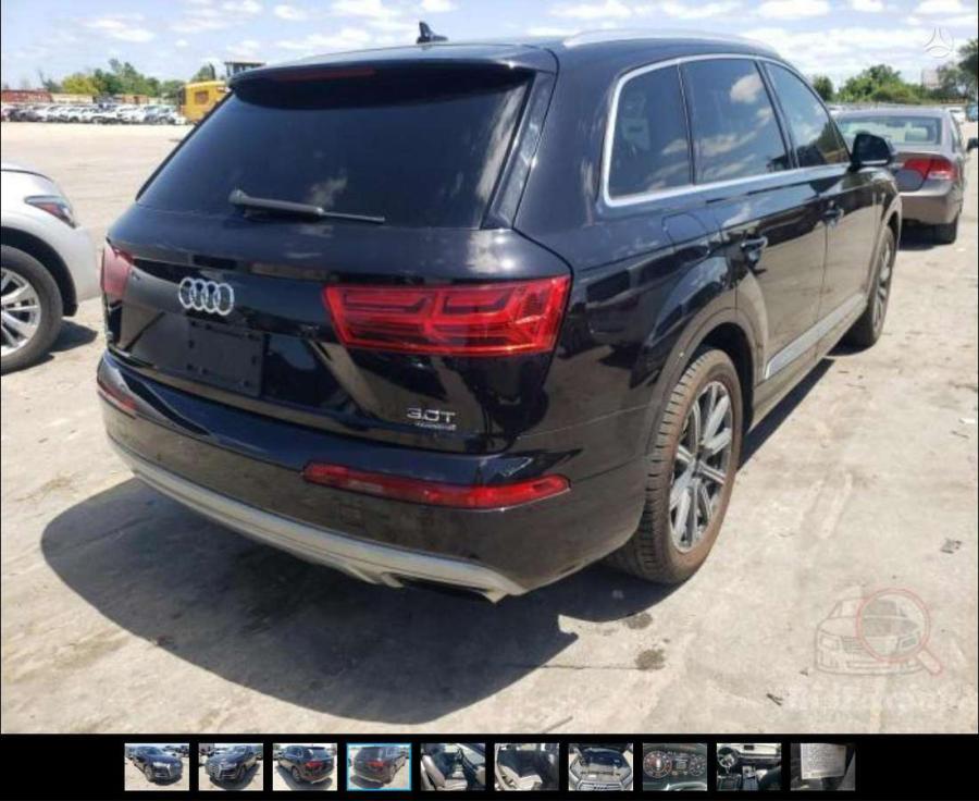 Black Audi Q7 2017 in Vilnius, with an engine capacity of 3.00 L and mileage of 140 thousand km for 22999 €, photo 32 on AUTOMOTO.COM.LV