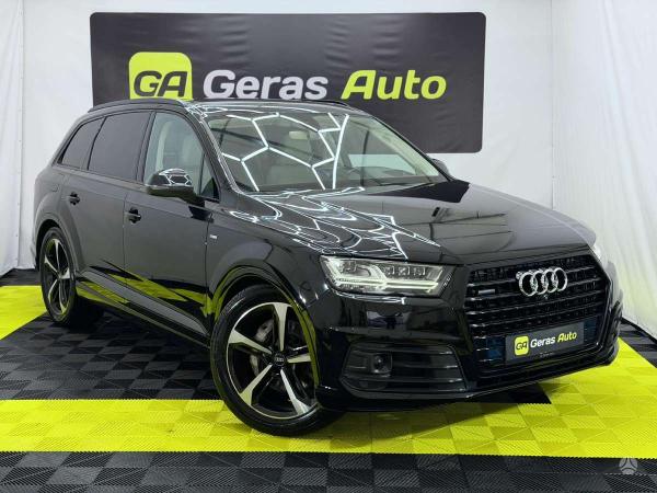 Black Audi Q7 2017 in Vilnius, with an engine capacity of 3.00 L and mileage of 234 thousand km for 23150 €, photo 3 on AUTOMOTO.COM.LV
