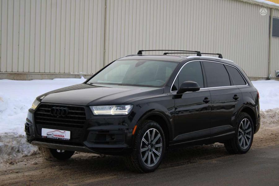 Black Audi Q7 2017 in Vilnius, with an engine capacity of 3.00 L and mileage of 183 thousand km for 19600 €, photo 3 on AUTOMOTO.COM.LV