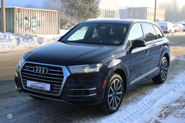 Black Audi Q7 2017 in Vilnius, with an engine capacity of 3.00 L and mileage of 230 thousand km for 19700 €, photo 3 on AUTOMOTO.COM.LV