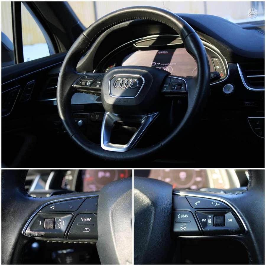 Black Audi Q7 2017 in Vilnius, with an engine capacity of 3.00 L and mileage of 230 thousand km for 19700 €, photo 22 on AUTOMOTO.COM.LV