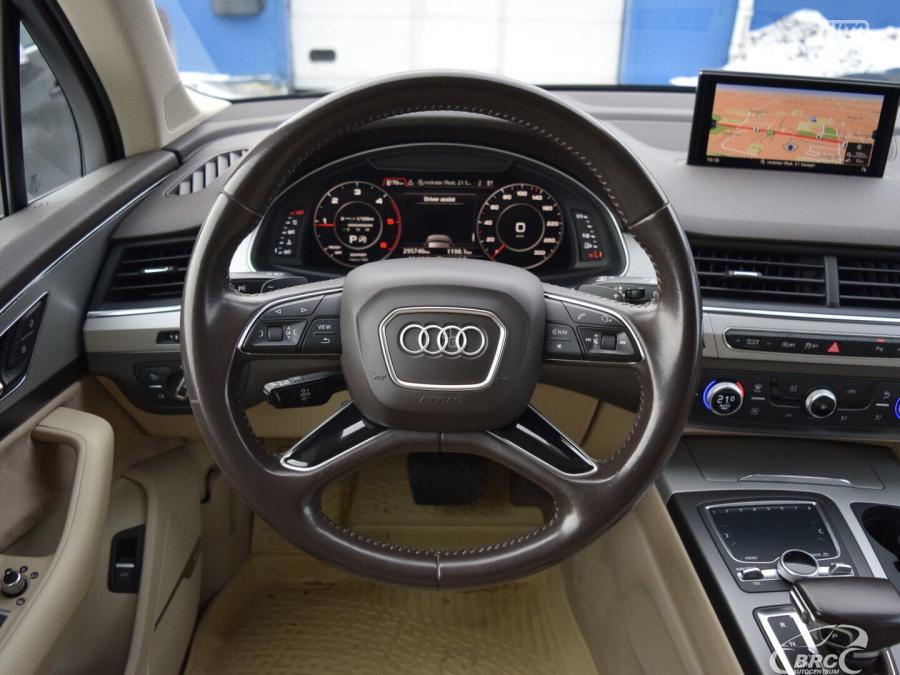 Black Audi Q7 2017 in Riga, with an engine capacity of 3.00 L and mileage of 296 thousand km for 19900 €, photo 11 on AUTOMOTO.COM.LV
