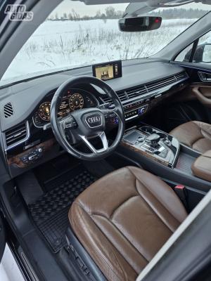 Black Audi Q7 2017 in Vilnius, with an engine capacity of 3.00 L and mileage of 224 thousand km for 18300 €, photo 9 on AUTOMOTO.COM.LV