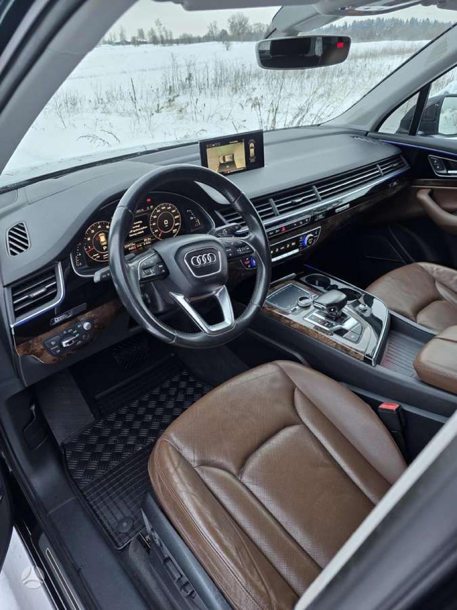 Melns Audi Q7 2017 Viļņa, ar dzinēja tilpumu 3.00 L un nobraukumu 224 tūkst. km par 18300 €, foto 9 vietnē AUTOMOTO.COM.LV