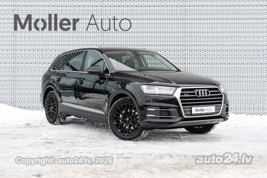 Black Audi Q7 2017 in Riga, with an engine capacity of 3.00 L and mileage of 155 thousand km for 26800 €, photo 3 on AUTOMOTO.COM.LV