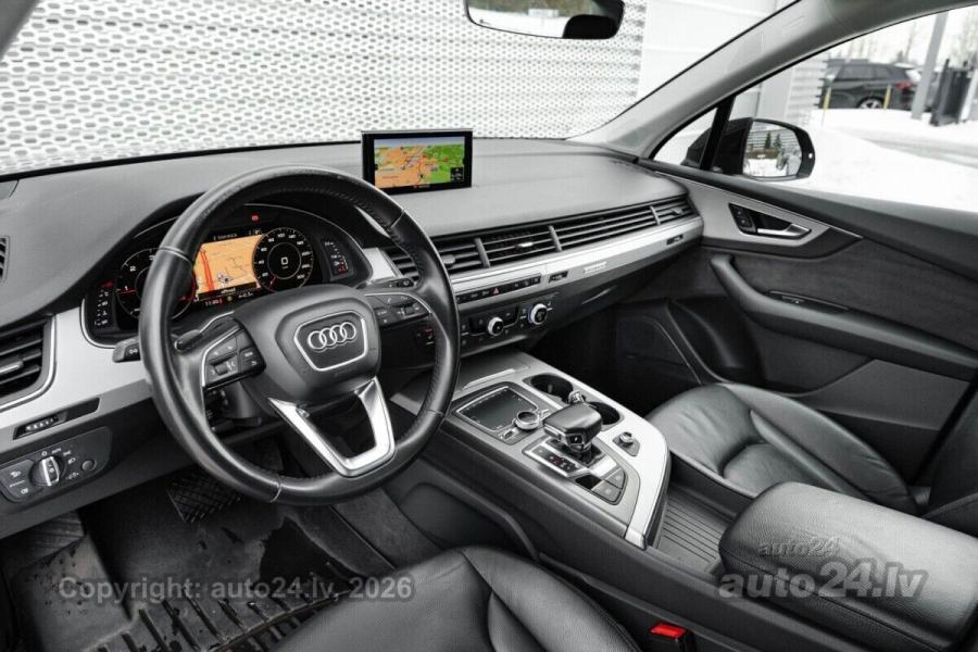 Black Audi Q7 2017 in Riga, with an engine capacity of 3.00 L and mileage of 155 thousand km for 26800 €, photo 11 on AUTOMOTO.COM.LV