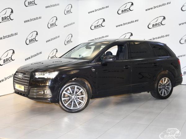 Black Audi Q7 2017 in Avizieniai, with an engine capacity of 3.00 L and mileage of 281 thousand km for 21900 €, photo 1 on AUTOMOTO.COM.LV