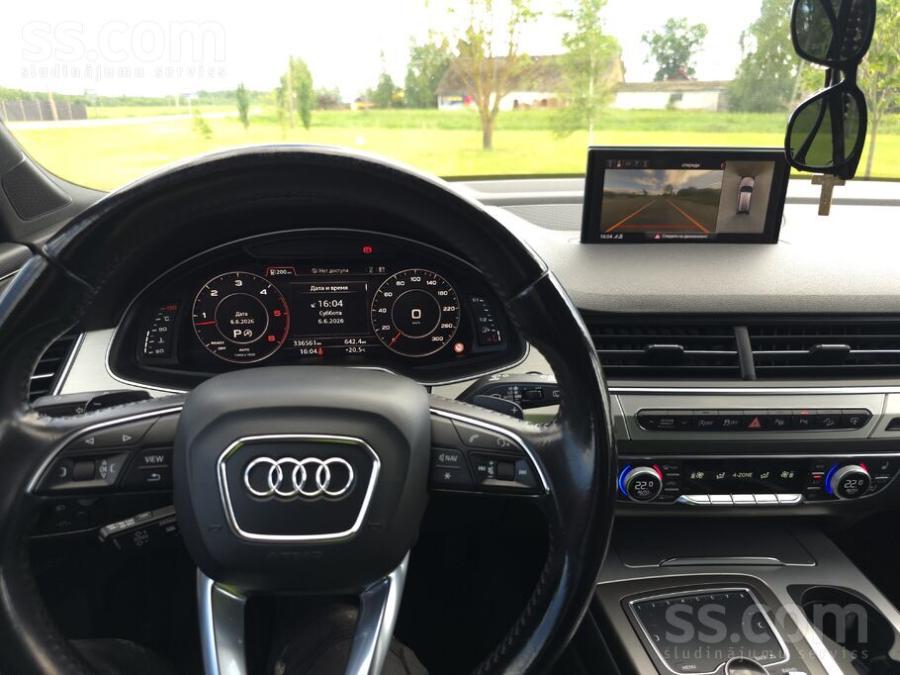 Melns Audi Q7 2017 Bauska, ar dzinēja tilpumu 3.00 L un nobraukumu 330 tūkst. km par 22000 €, foto 12 vietnē AUTOMOTO.COM.LV