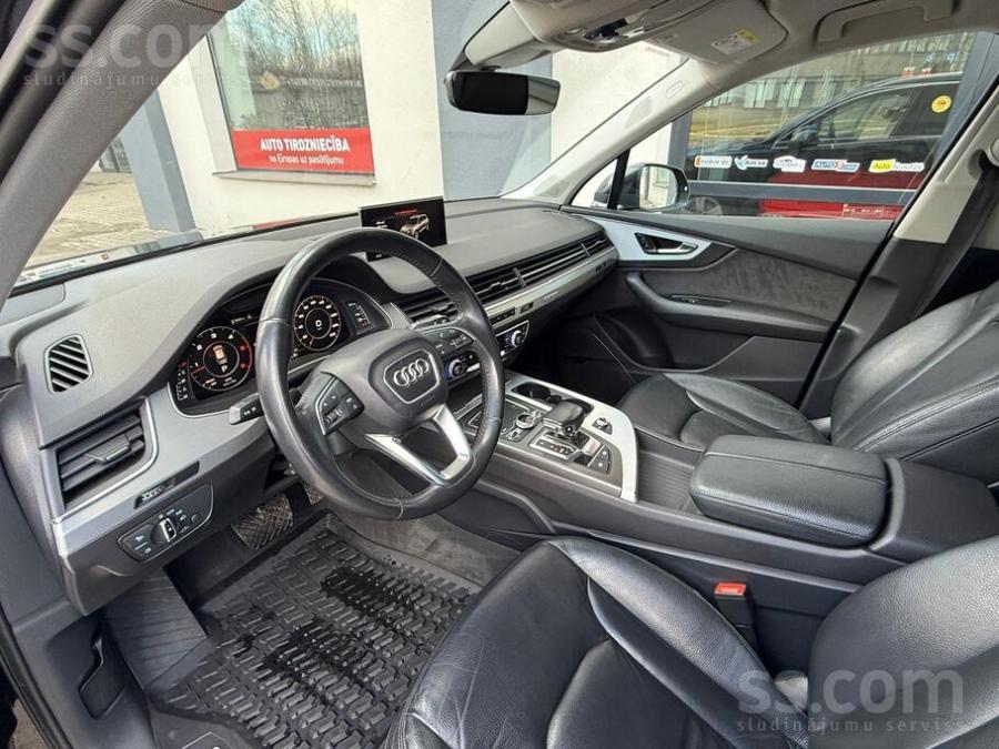 Black Audi Q7 2017 in Riga, with an engine capacity of 3.00 L and mileage of 206 thousand km for 19950 €, photo 11 on AUTOMOTO.COM.LV