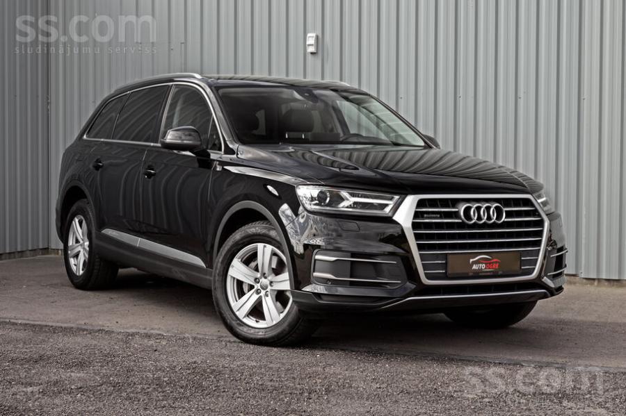 Black Audi Q7 2017 in Riga, with an engine capacity of 3.00 L and mileage of 199 thousand km for 23900 €, photo 3 on AUTOMOTO.COM.LV