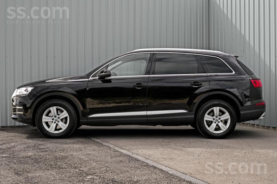 Black Audi Q7 2017 in Riga, with an engine capacity of 3.00 L and mileage of 199 thousand km for 23900 €, photo 6 on AUTOMOTO.COM.LV