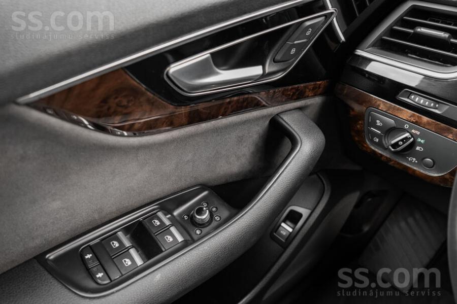 Black Audi Q7 2017 in Riga, with an engine capacity of 3.00 L and mileage of 199 thousand km for 23900 €, photo 20 on AUTOMOTO.COM.LV