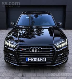 Melns Audi Q7 2017 Rīga, ar dzinēja tilpumu 4.00 L un nobraukumu 211 tūkst. km par 34555 €, foto  vietnē AUTOMOTO.COM.LV