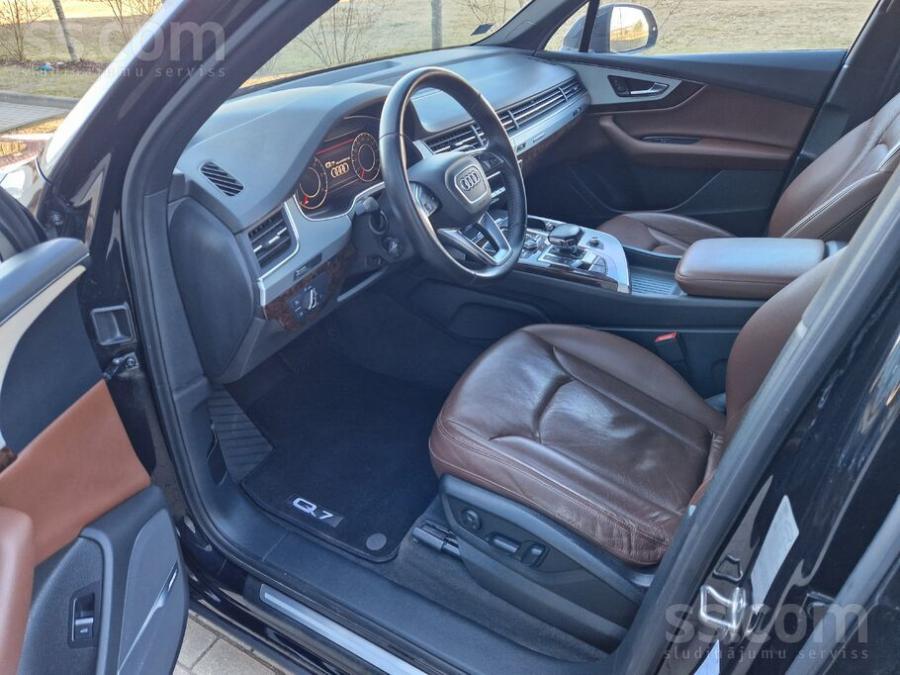 Melns Audi Q7 2017 Jēkabpils, ar dzinēja tilpumu 3.00 L un nobraukumu 328 tūkst. km par 18500 €, foto 19 vietnē AUTOMOTO.COM.LV