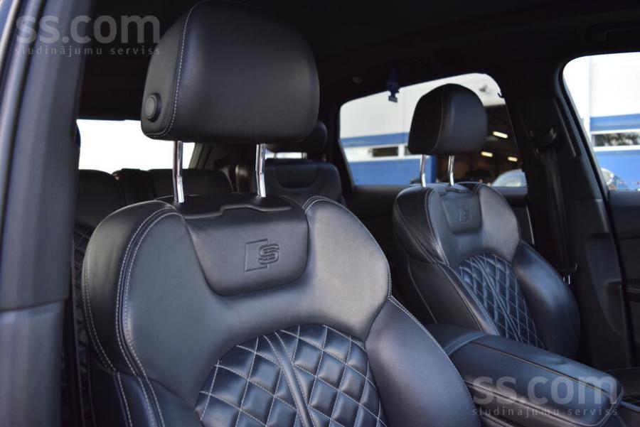 Black Audi Q7 2017 in Riga, with an engine capacity of 3.00 L and mileage of 158 thousand km for 29900 €, photo 19 on AUTOMOTO.COM.LV
