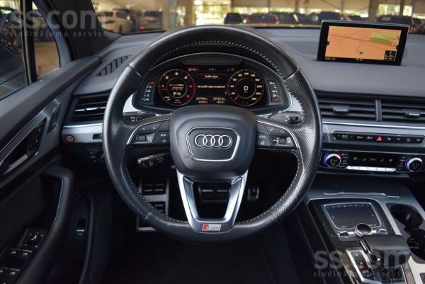 Black Audi Q7 2017 in Riga, with an engine capacity of 3.00 L and mileage of 258 thousand km for 22900 €, photo 6 on AUTOMOTO.COM.LV
