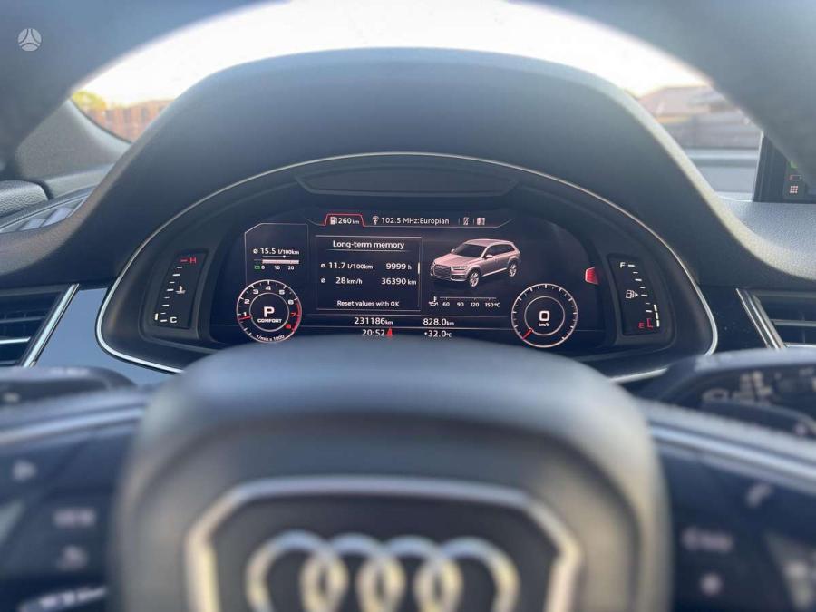 Melns Audi Q7 2017 Kauņa, ar dzinēja tilpumu 3.00 L un nobraukumu 231 tūkst. km par 17800 €, foto 12 vietnē AUTOMOTO.COM.LV