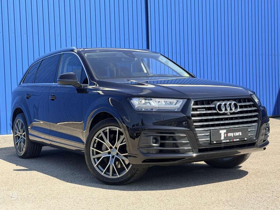 Black Audi Q7 2017 in Kaunas, with an engine capacity of 3.00 L and mileage of 240 thousand km for 19990 €, photo 6 on AUTOMOTO.COM.LV
